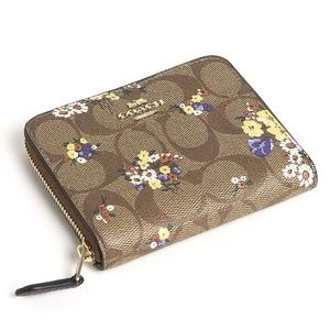 Coach | Bags | Coach Nwt Small Zip Around Wallet In Signature | Poshmark